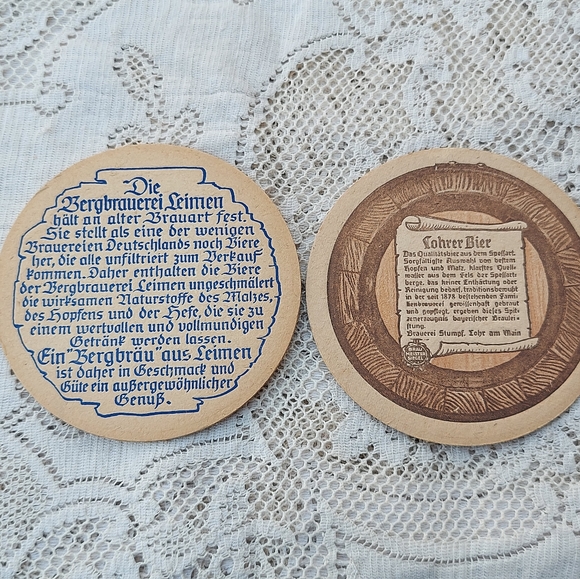 Vintage | Dining | Five Vintage Beer Coasters 97s 1980s Era Mostly ...